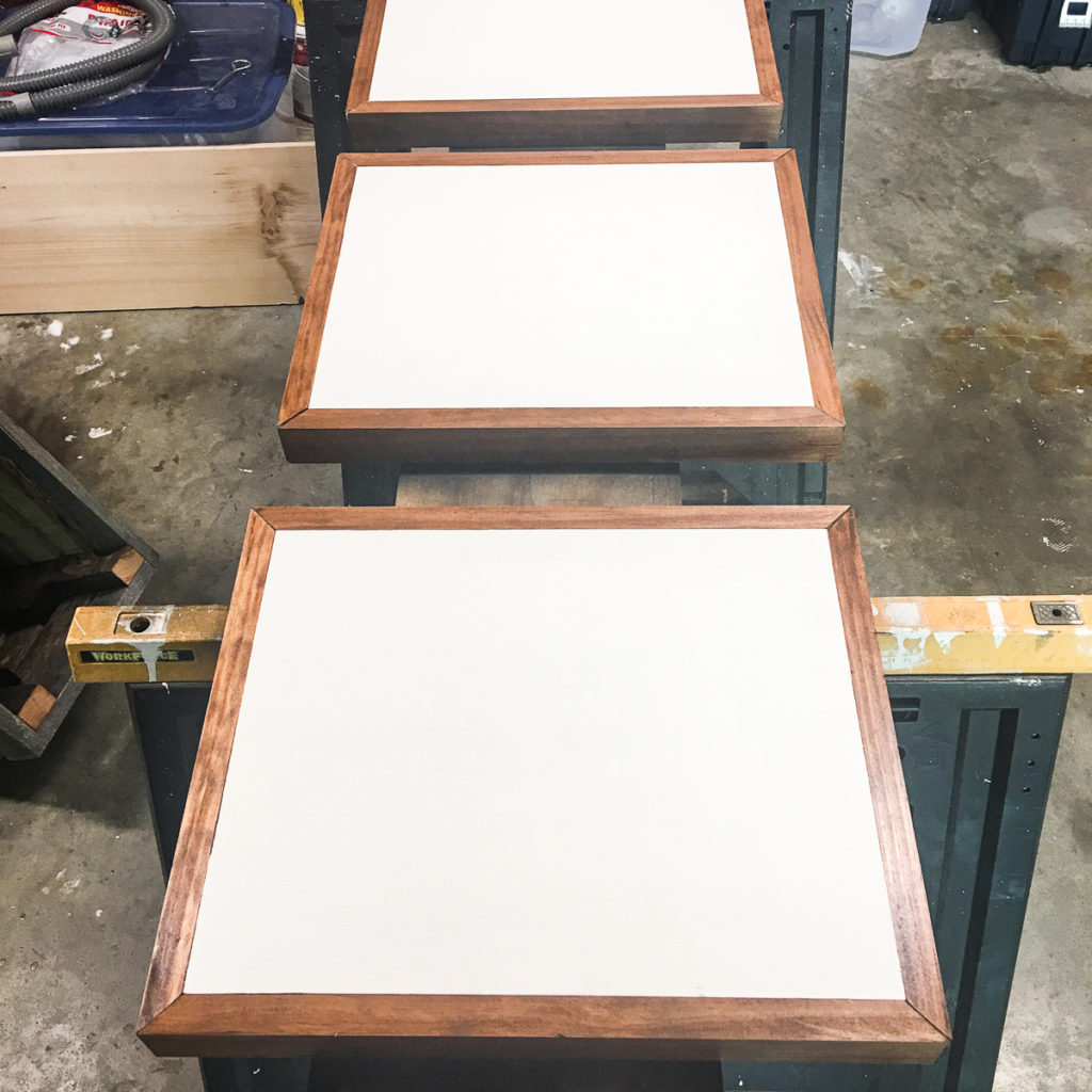 How to Build a DIY Plywood Canvas with Stained Picture Frame – Building ...