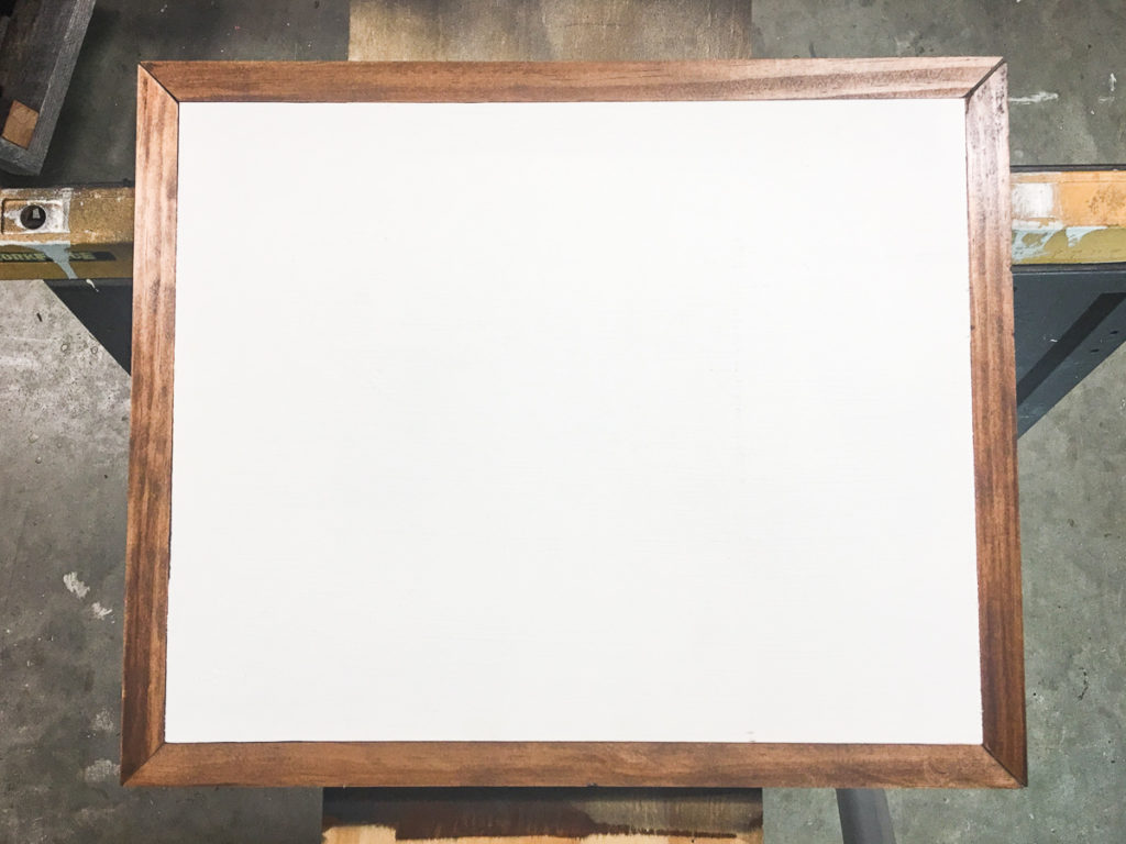 How to Build a DIY Plywood Canvas with Stained Picture Frame – Building ...