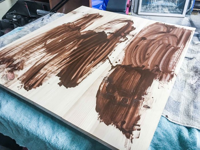DIY Stained Wood Sign / Decor Board – Building Our Rez
