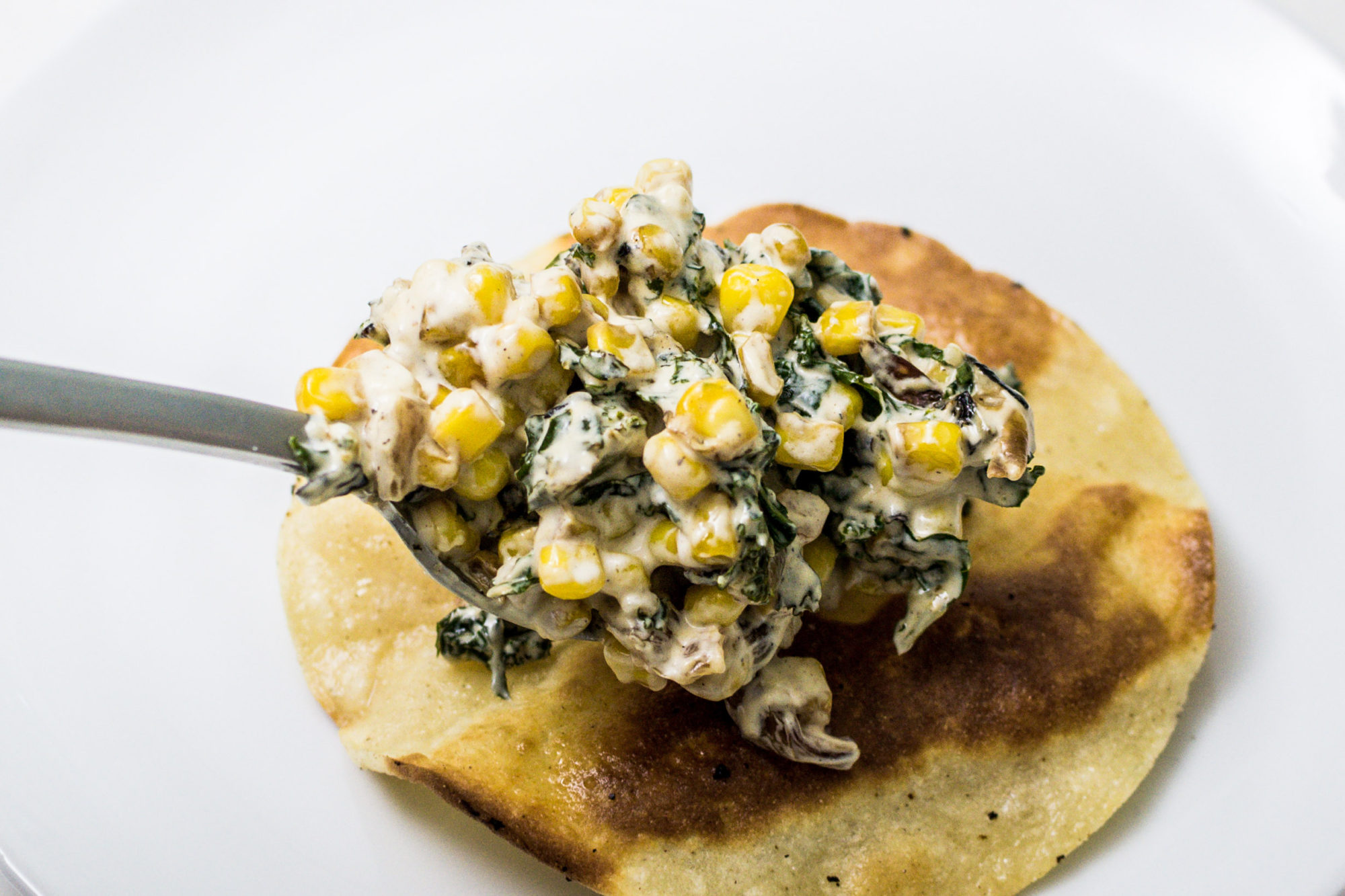 Mexican Street Corn Tostadas with Bacon and Kale Recipe - Building Our Rez